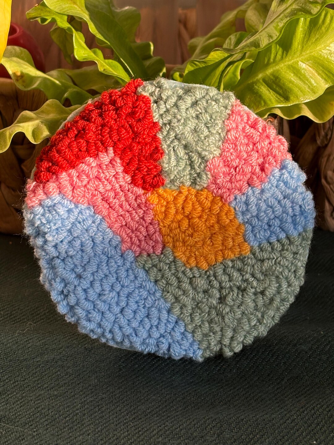 Dessert Slice Punch Needle Mug Rug - Etsy