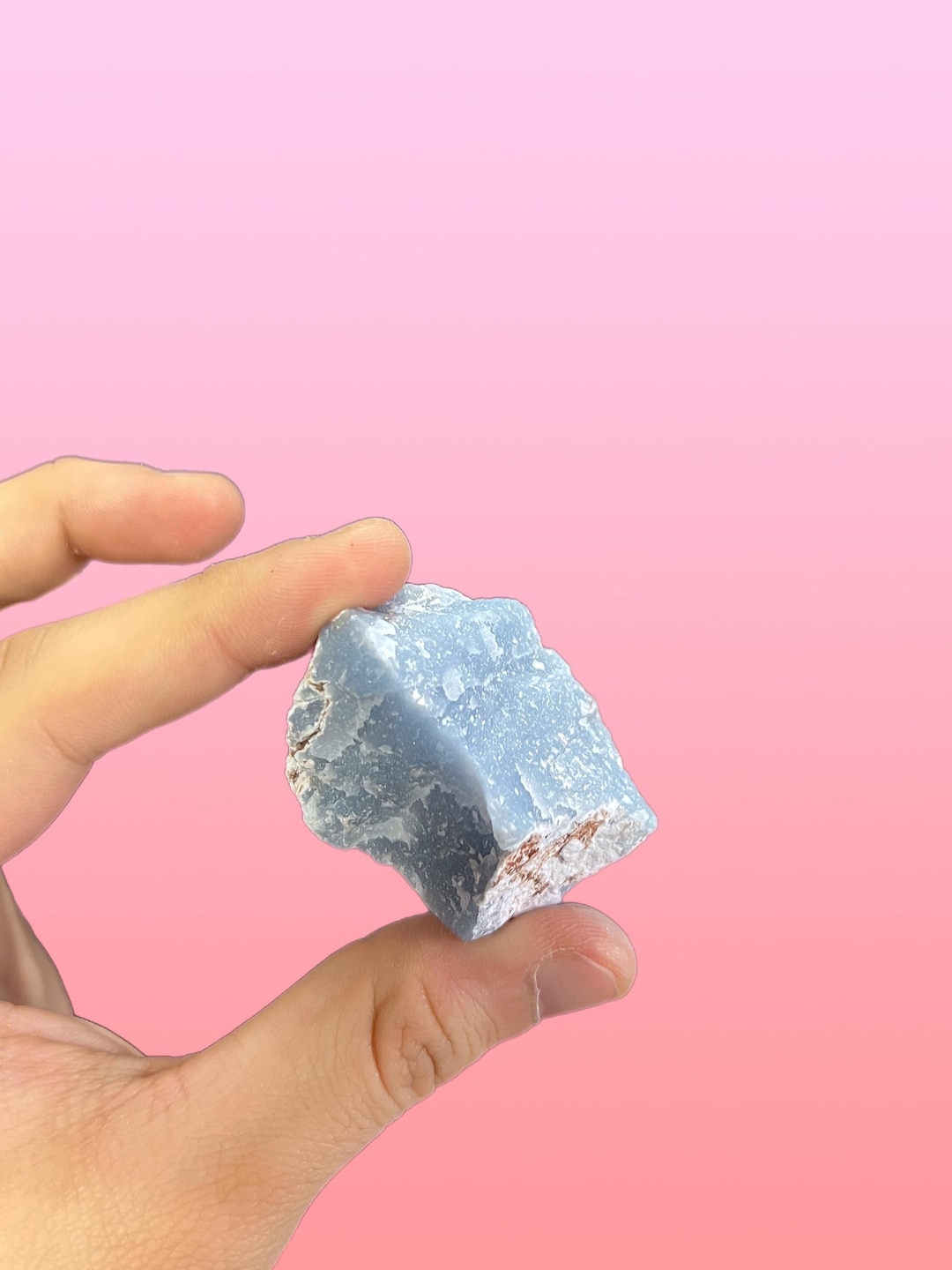 Angelite | Raw Angelite, Blue Stone, Blue Mineral , Blue Angelite ...