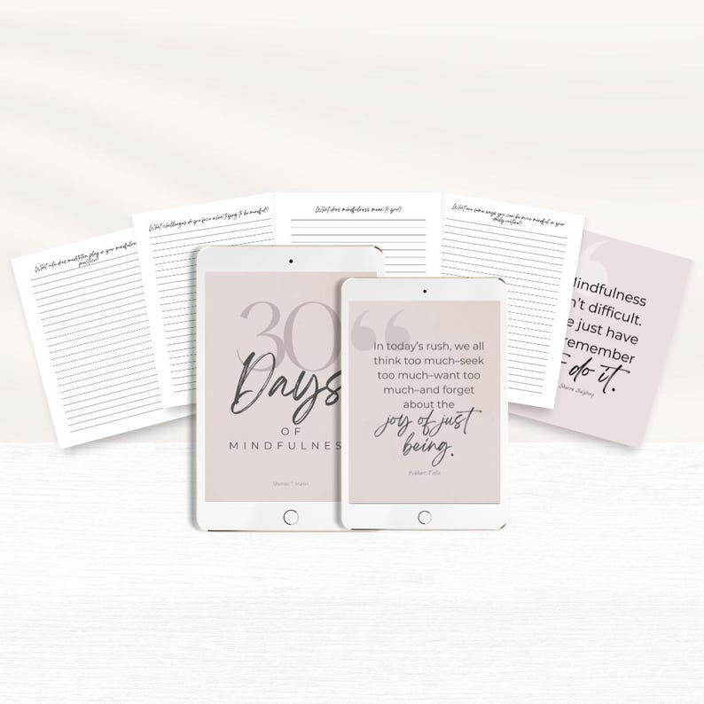 30 Days of Mindfulness Journal - Etsy