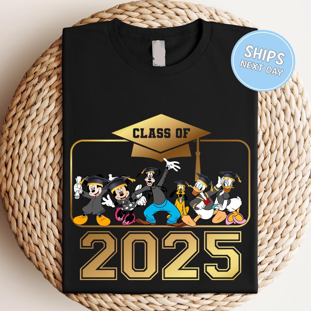 2025 Mickey Mouse Class of Graduation Shirt Disney Grad Shirt Kids ...