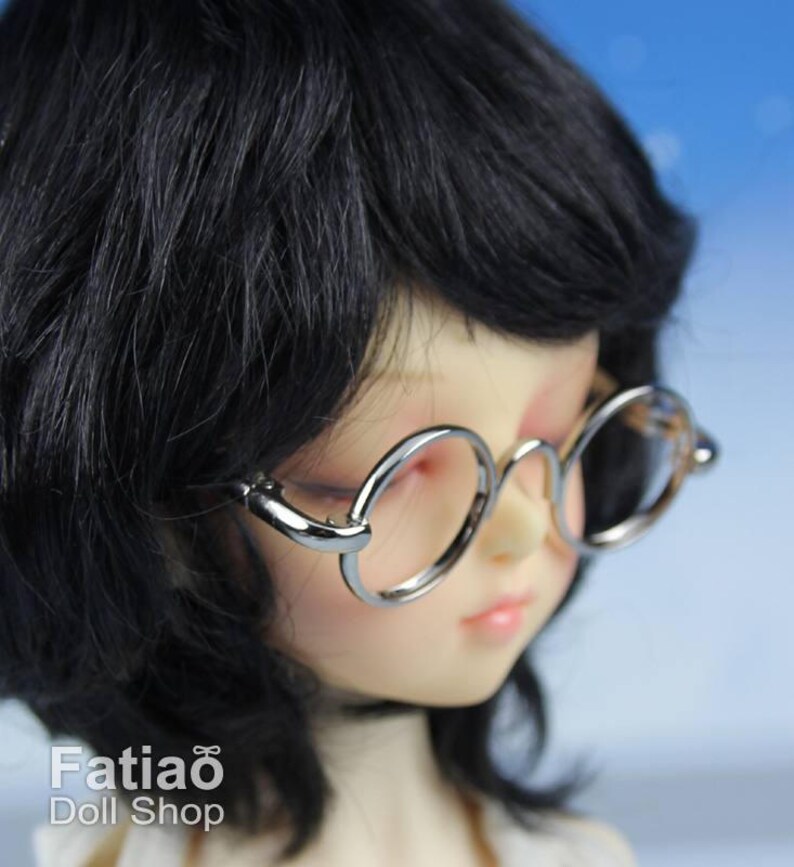 New Fashion Dolls Round Frame Glasses Fit 1 4 Bjd Msd Mini Etsy