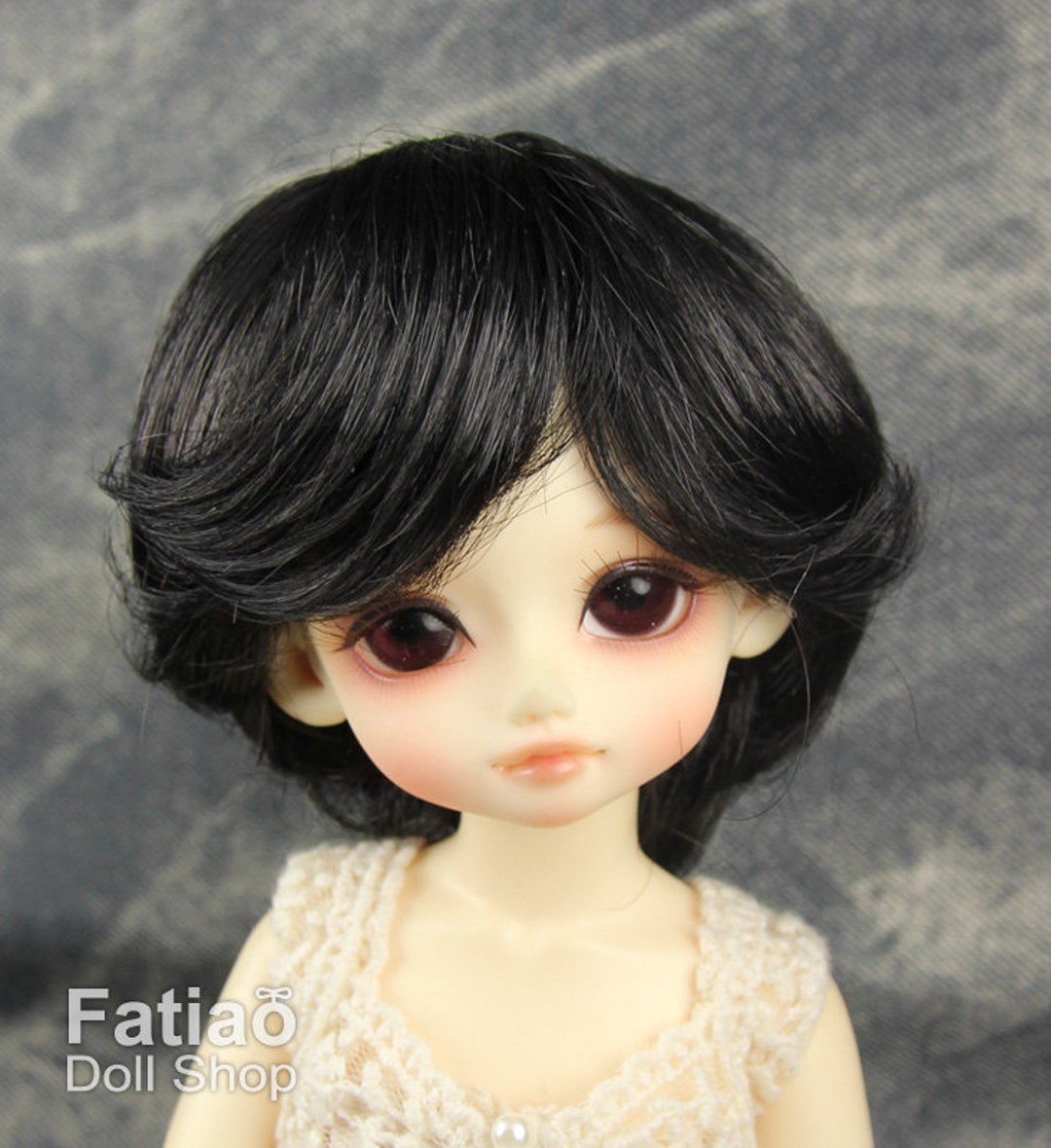 Fatiao New Dolls Wig Dollfie Yo-sd 1/6 BJD 6-7 Size Black - Etsy