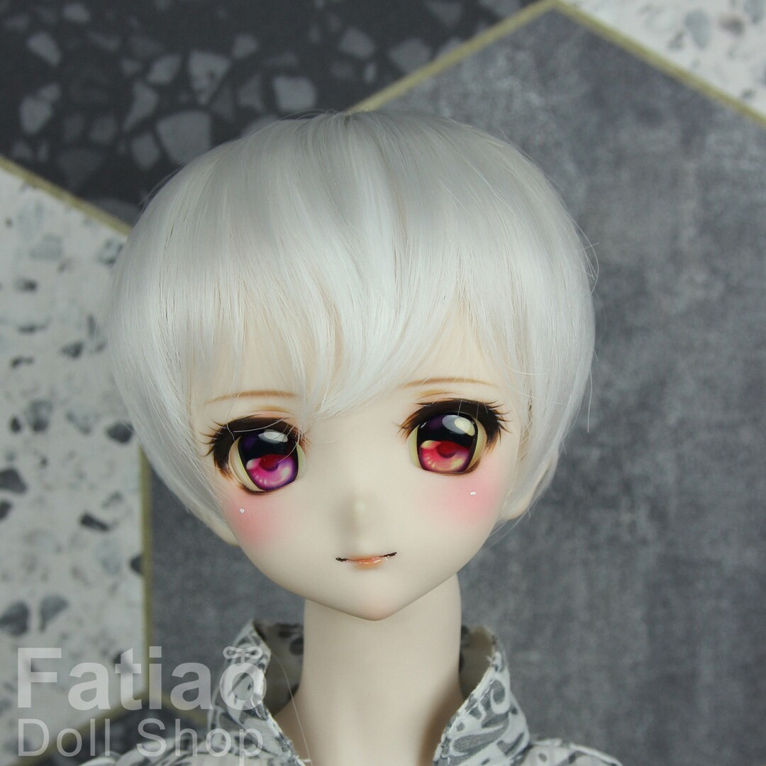Fatiao - New Dollfie SD 1/3 BJD DD Dolls Short Wig Size 8-9" - Silver ...