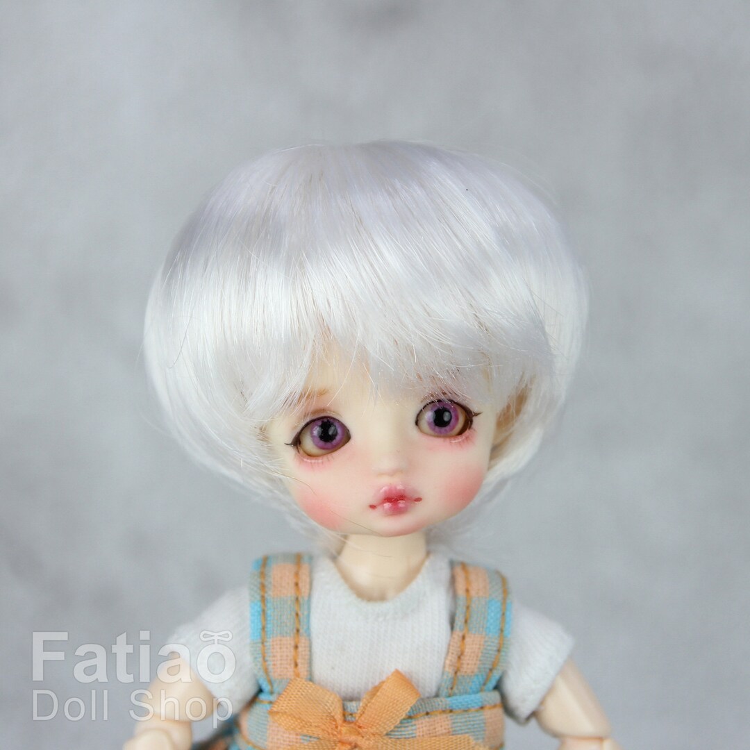 Fatiao - New BJD Dollfie Pukipuki BF Pocket 3-4" Doll Wig - White - Etsy