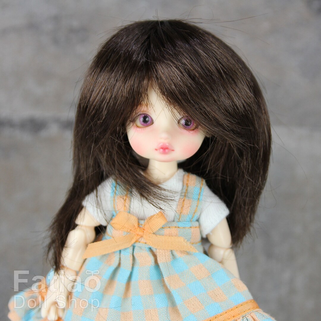 Fatiao - New BJD Dollfie Pukipuki BF Pocket 4" Doll Wig - Dark Brown - Etsy