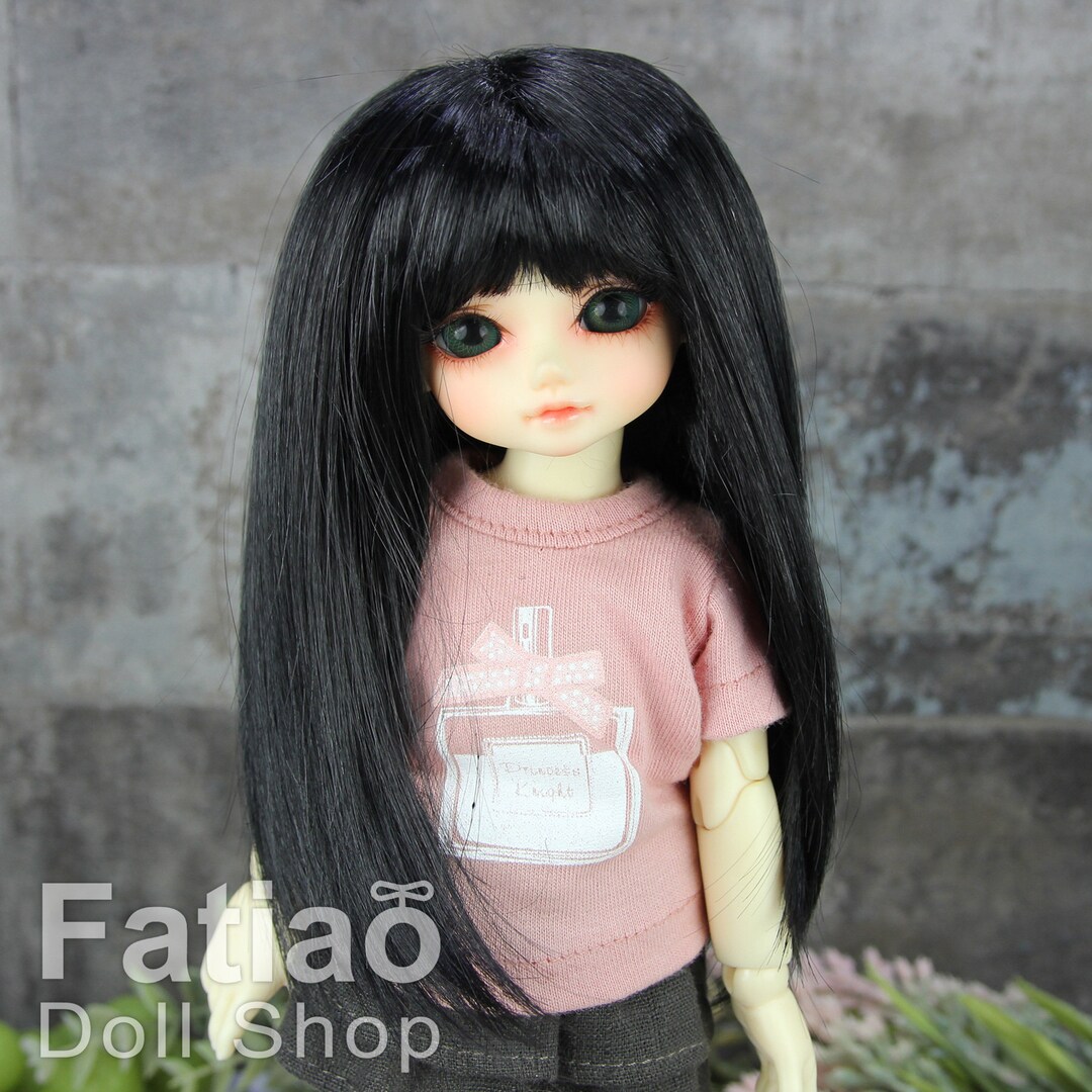 Fatiao - New Dollfie Yo-sd 1/6 BJD - Dolls Wig 6-7 Inch - Black - Etsy