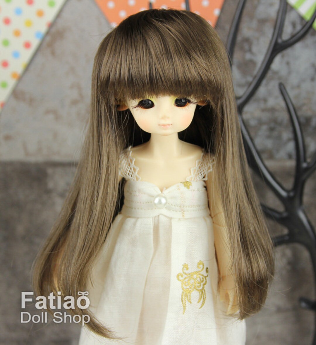 Fatiao New Dollfie Little Pullip DAL Nendoroid BJD Dolls Wig Size 4-5 ...