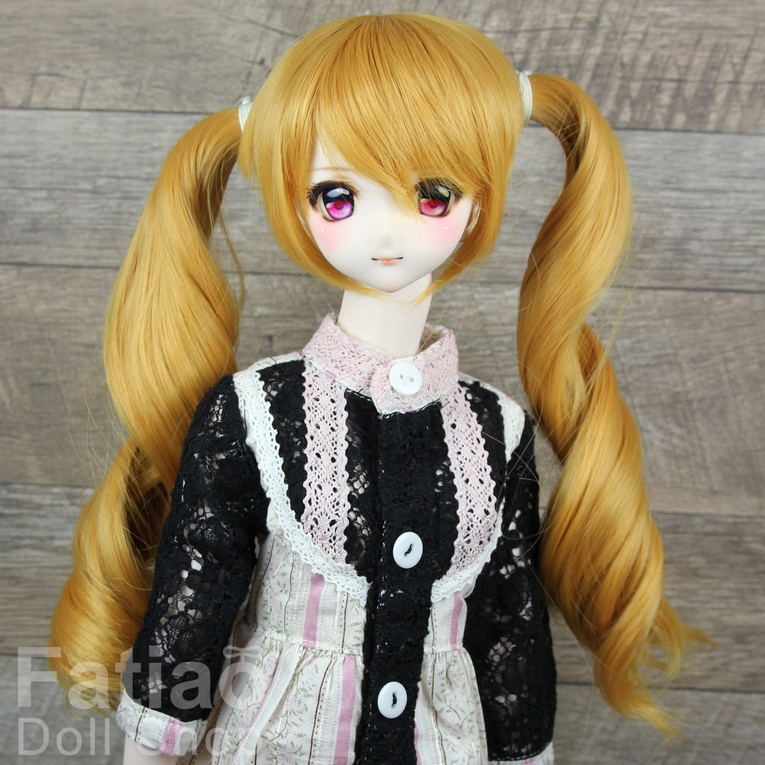 Fatiao - New Dollfie SD 1/3 BJD DD Dolls Long Wig Size 8-9" - Golden ...