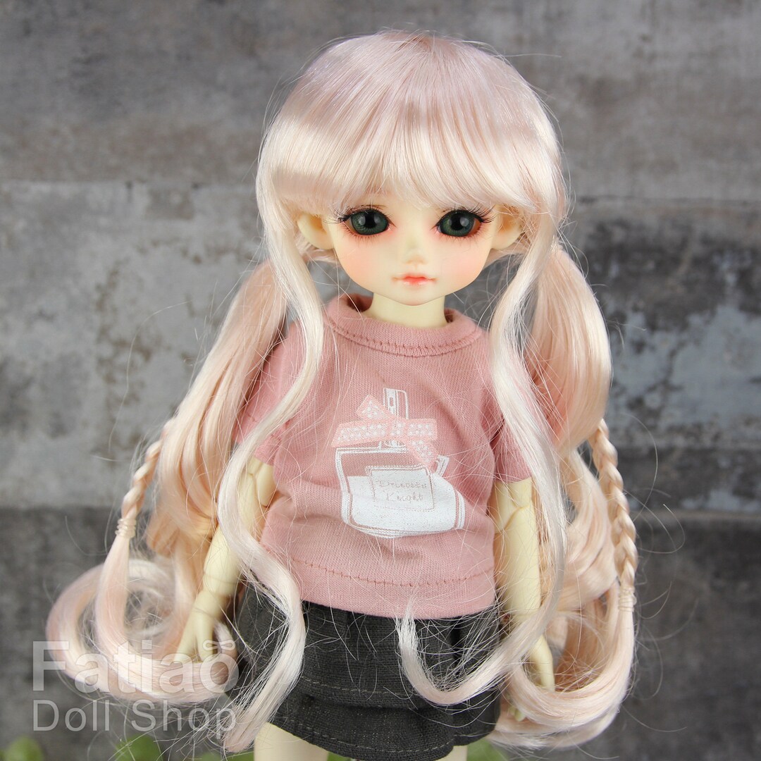 Fatiao - New Dolls Wig Dollfie Yo-sd 1/6 BJD 6-7" Size - Light Pink - Etsy