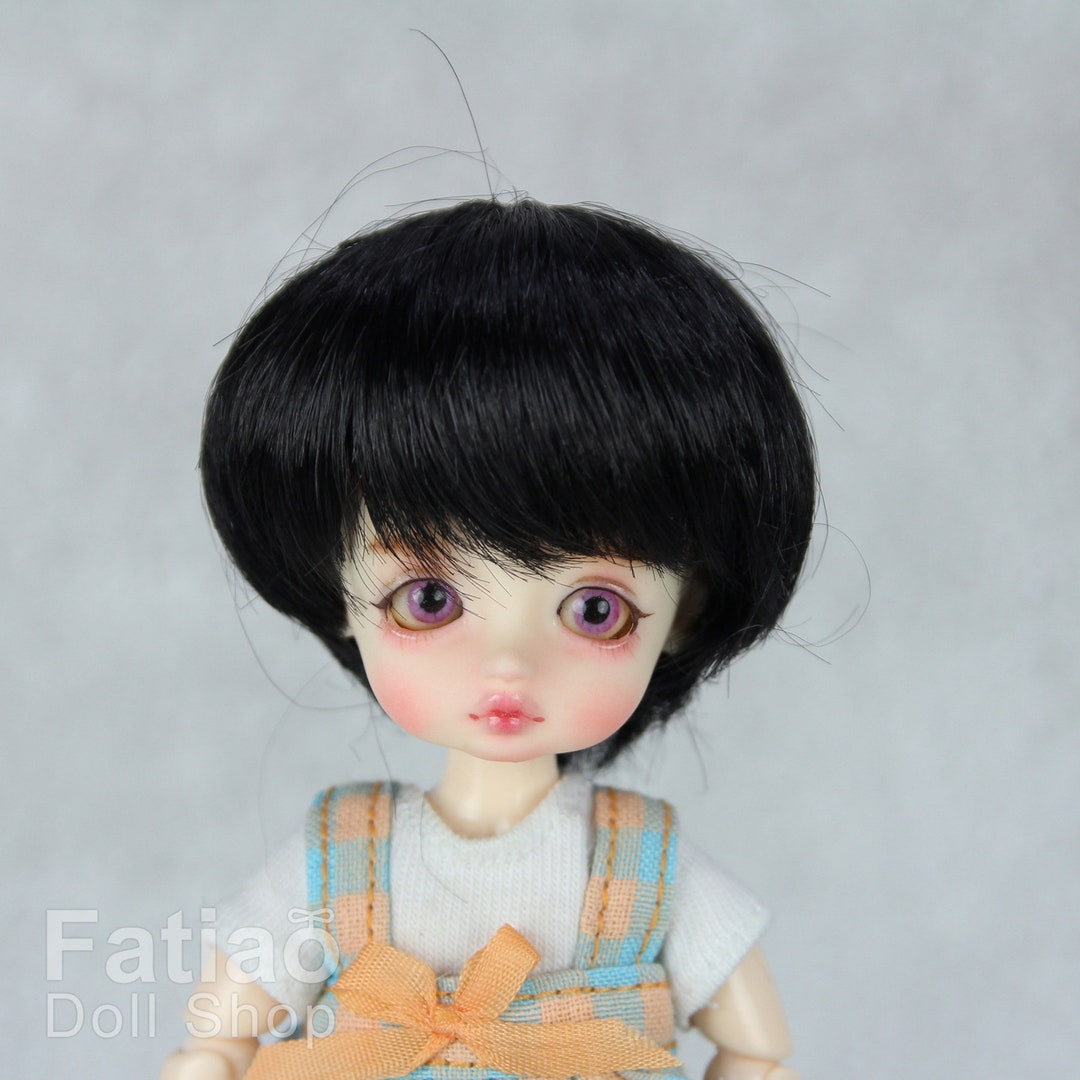 Fatiao - New BJD Dollfie Pukipuki BF Pocket 3-4" Doll Wig - Black - Etsy