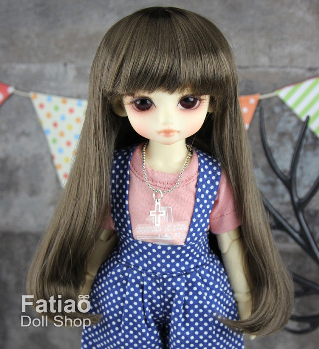 Fatiao New Dollfie Yo-sd 1/6 BJD Dolls Wig 6-7 Inch Umber - Etsy