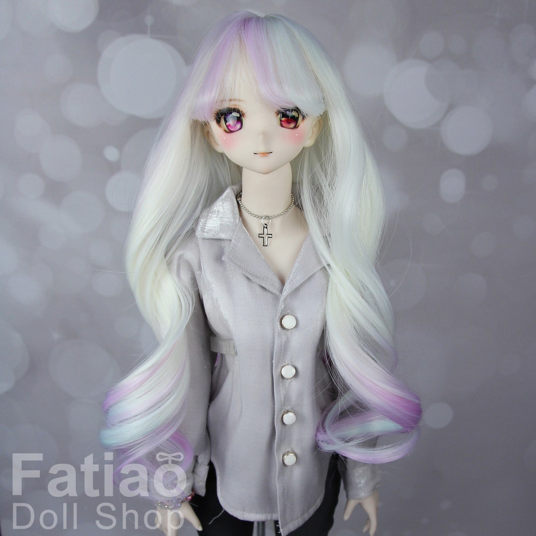 Fatiao - New Dollfie SD 1/3 BJD DD Dolls Long Curly Wig Size 8-9 ...