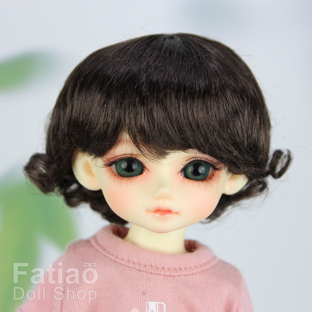 Fatiao - New Dollfie Yo-sd 1/6 BJD - Dolls Wig 6-7 Inch - Dark Brown - Etsy