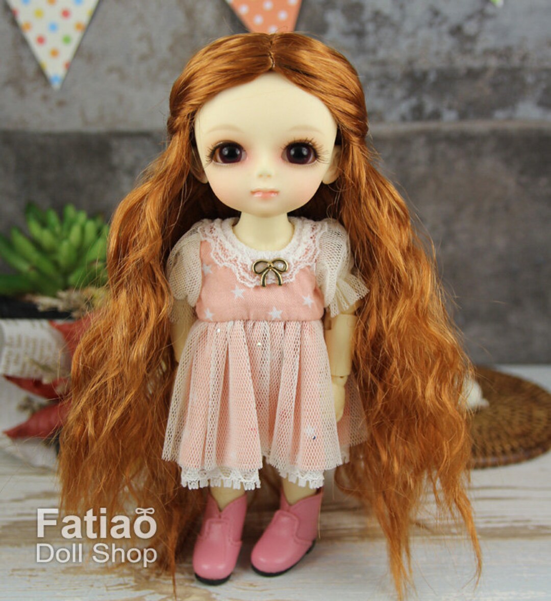 Fatiao - BJD Dollfie Lati Yellow Pukifee 5-6" Angel Doll Wig Caramel - Etsy