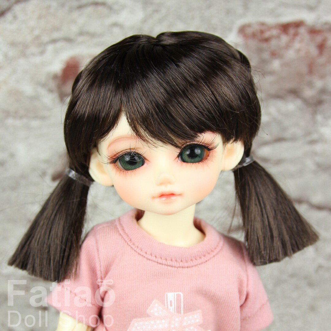 Fatiao - New Dollfie Yo-sd 1/6 BJD - Dolls Wig 6-7 Inch - Dark Brown - Etsy