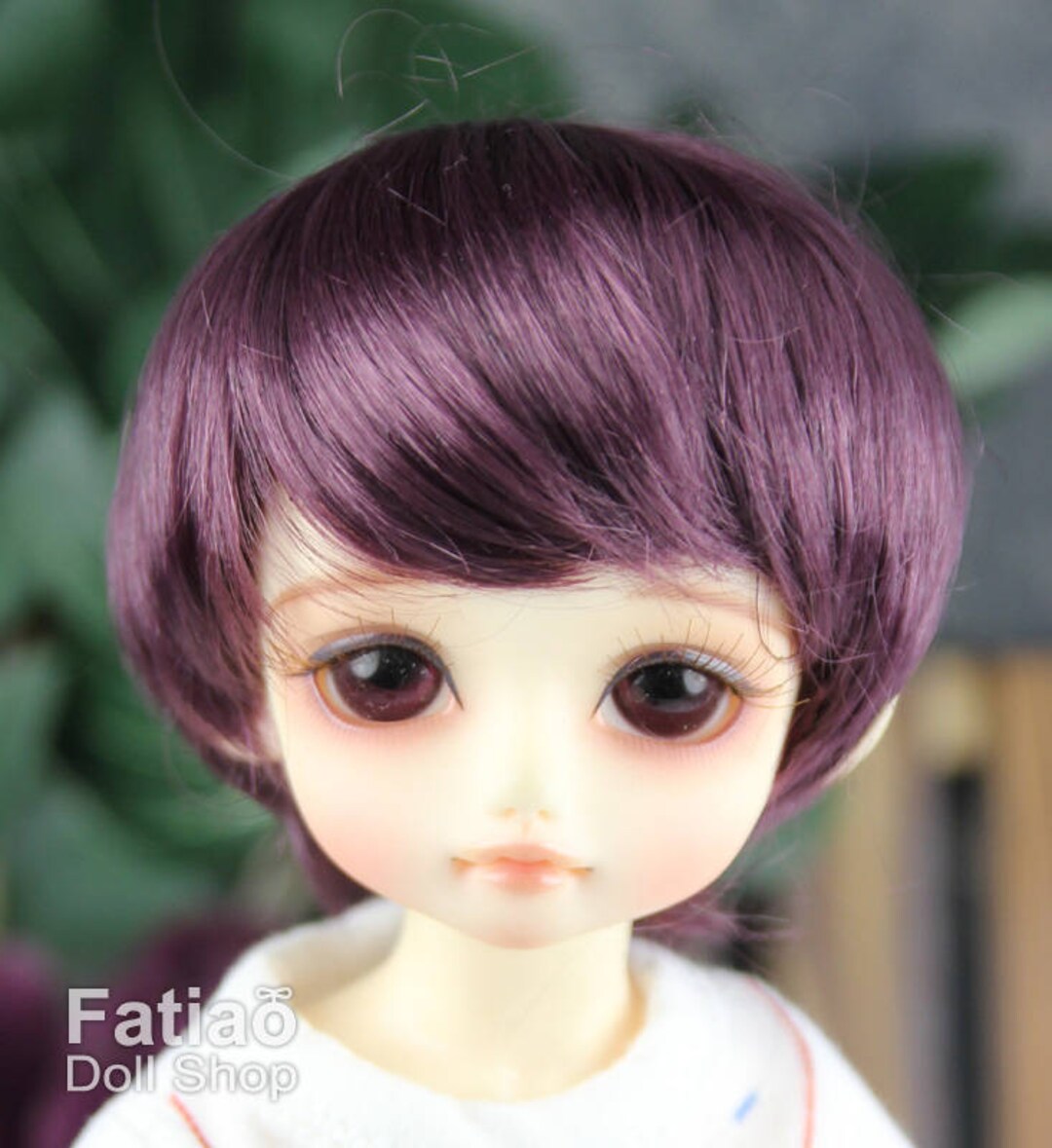 Fatiao - New Dolls Wig Dollfie Yo-sd 1/6 BJD 6-7" Size - Eggplant - Etsy