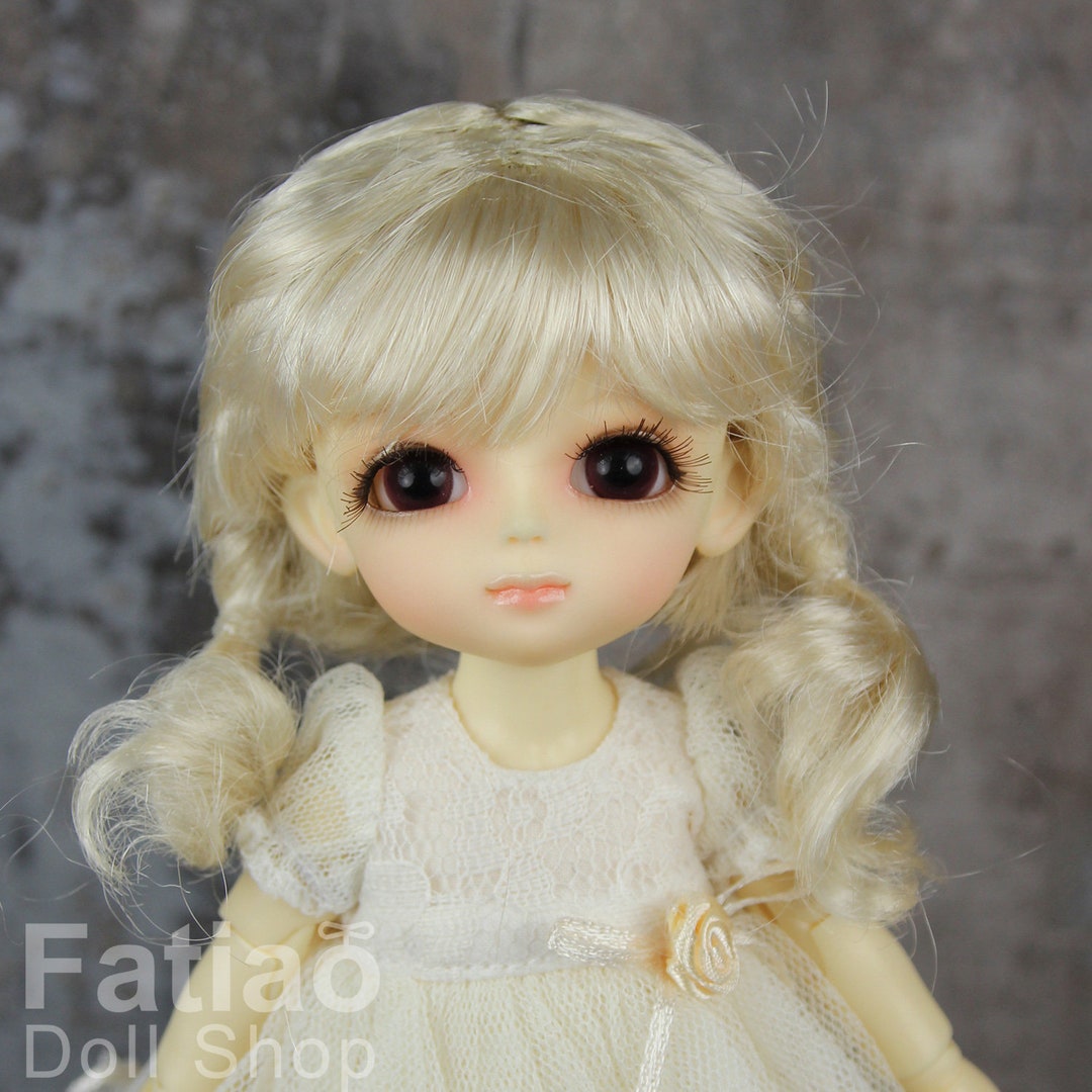 Fatiao - BJD Dollfie Lati Yellow Pukifee 5-6" Angel Doll Wig - Blonde ...
