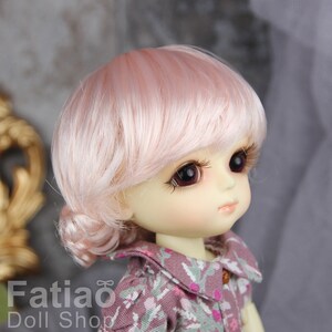 Fatiao - Dollfie Lati Yellow Pukifee 5-6" Doll Wig - Light Pink - Etsy