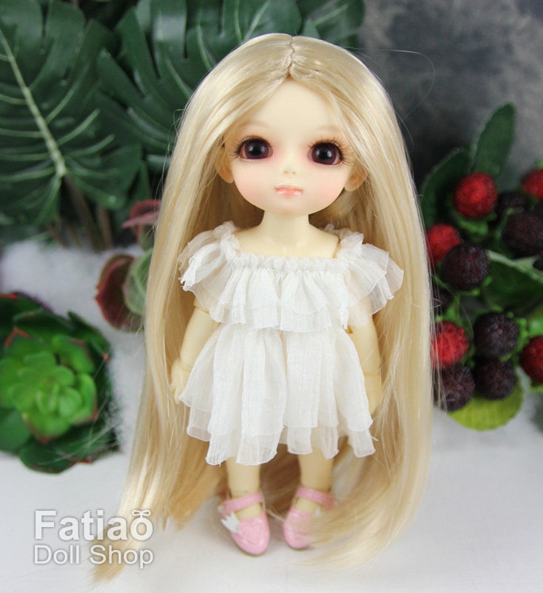 Fatiao BJD Dollfie Lati Yellow Pukifee 5-6 Doll Wig Blonde - Etsy