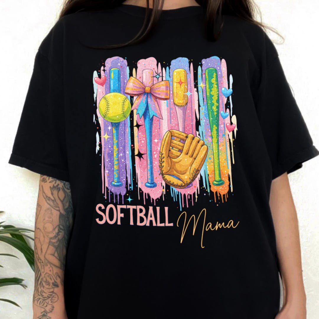 Coquette Softball PNG, Brushstroke Softball PNG, Softball Mom PNG ...