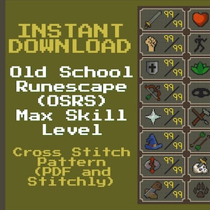 Old School Runescape Max Level - Etsy