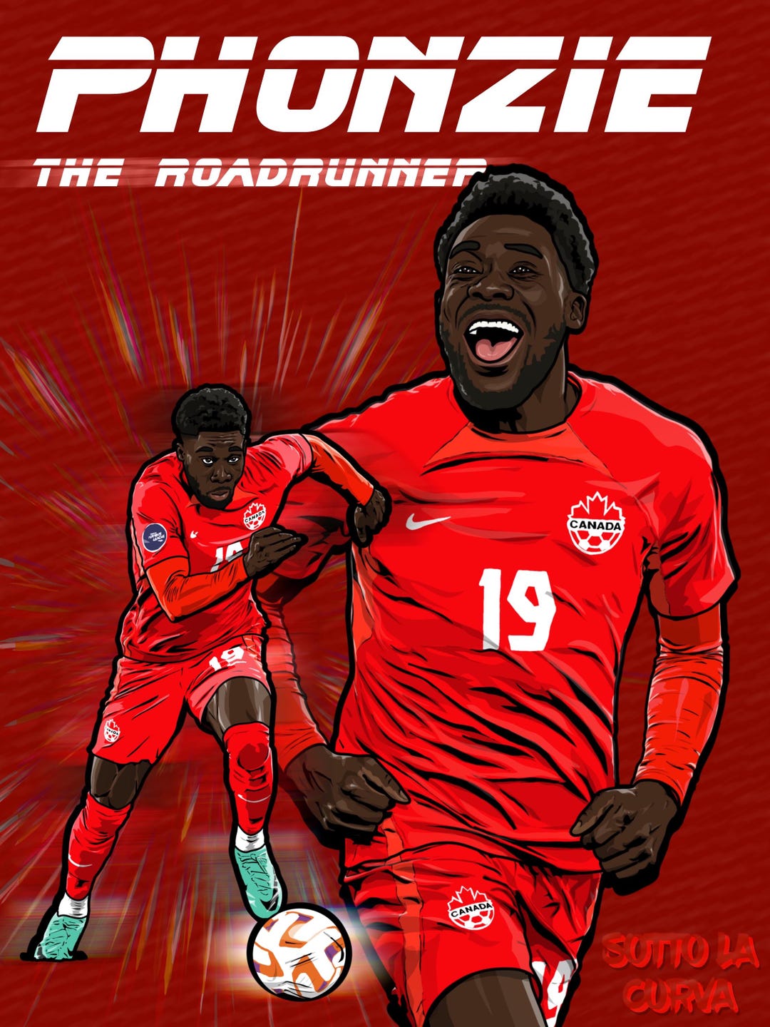 Alphonso Davies / Canada Digital Print - Etsy
