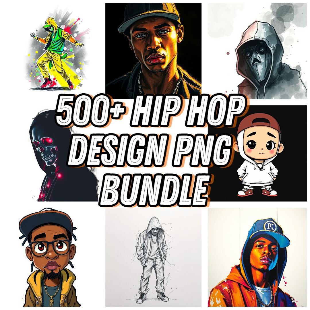 Streetwear Urban Hip Hop PNG Bundle, Urban PNG Bundle, Urban Style Hip ...