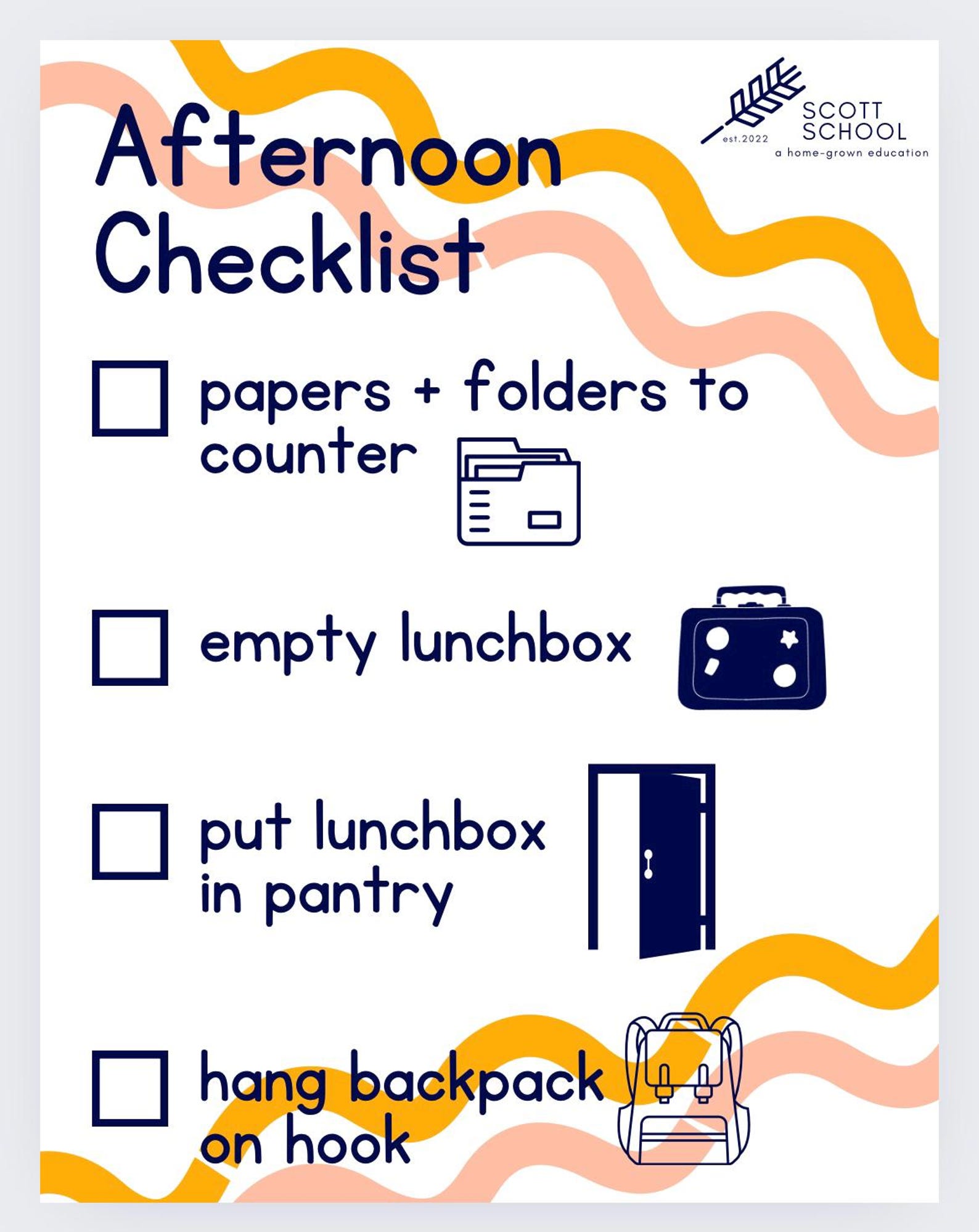 Before + After School Checklists - Etsy