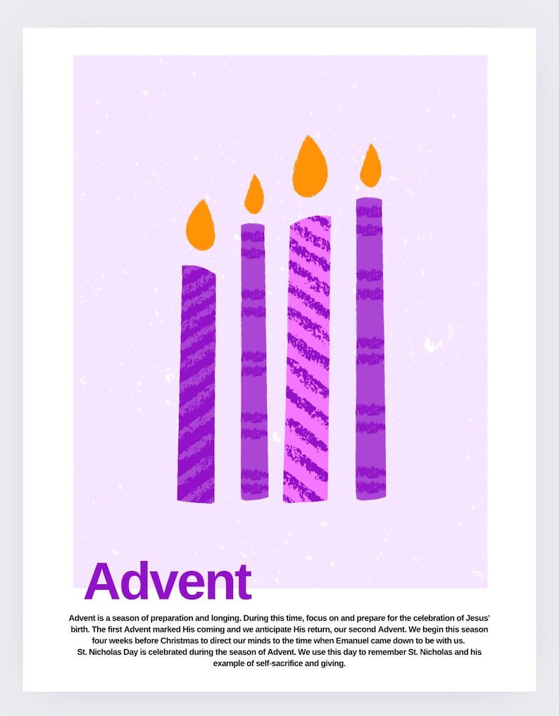 Liturgical Calendar Cards - Etsy