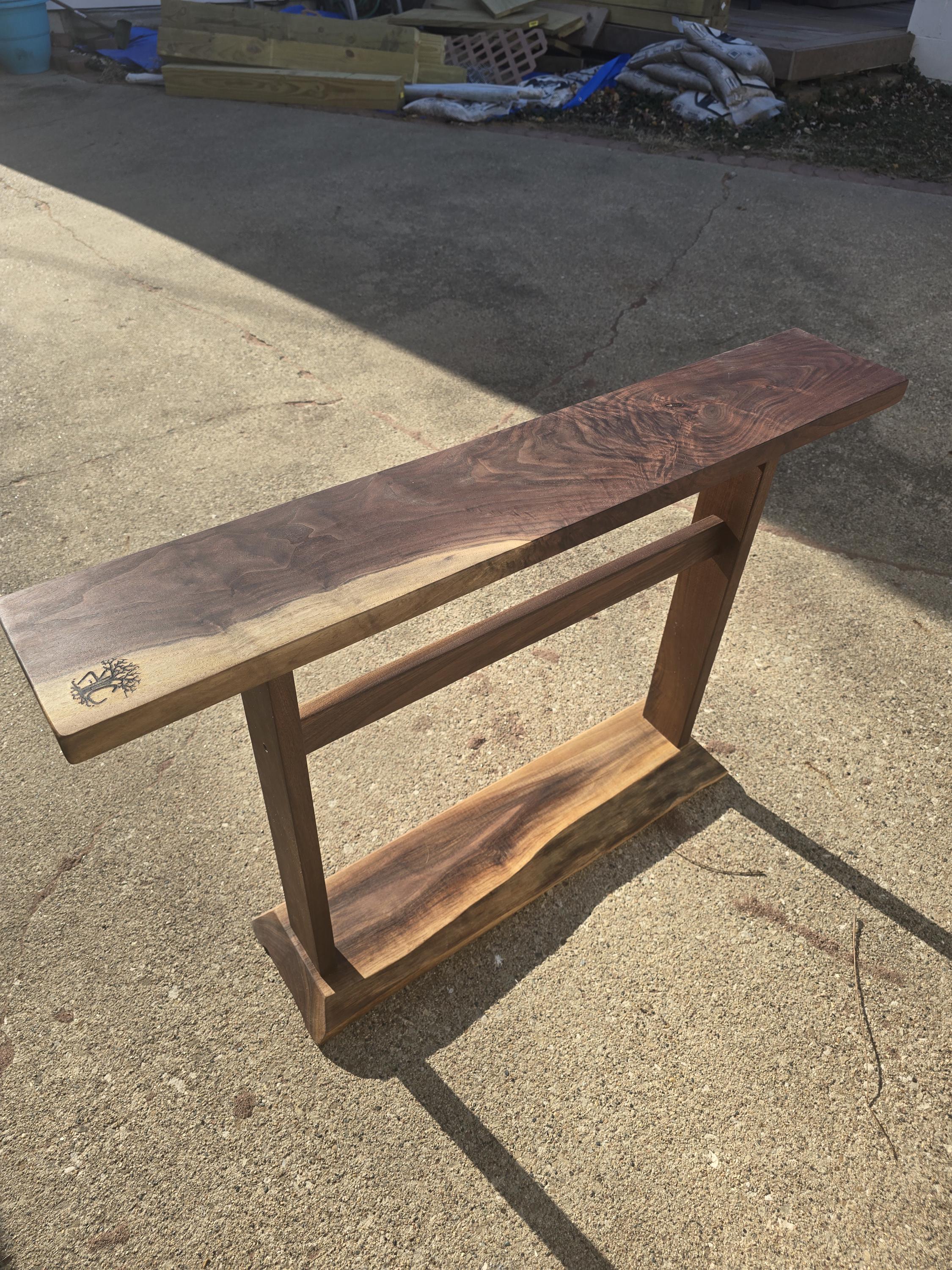 Solid Walnut End Table - Etsy