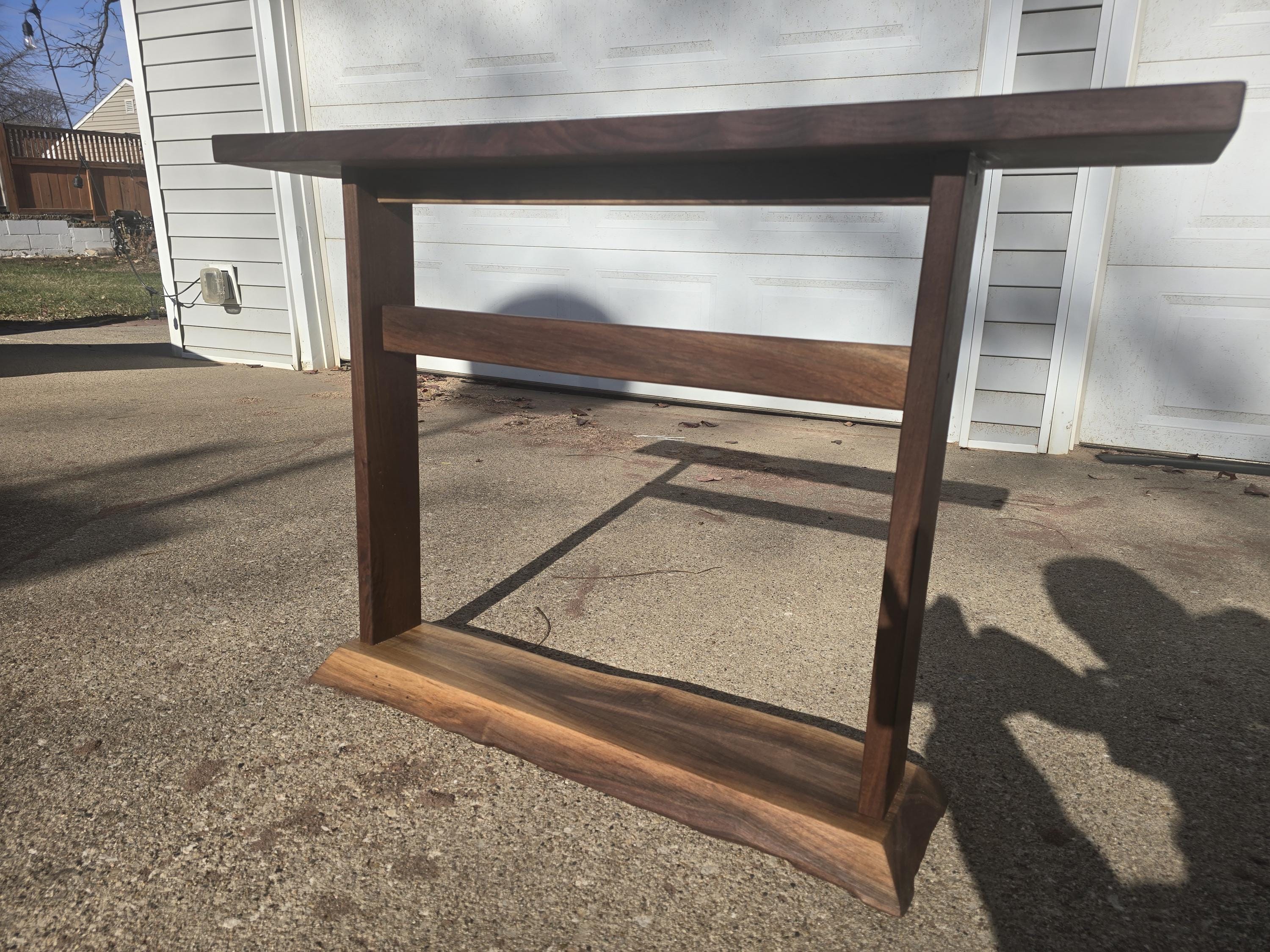 Solid Walnut End Table - Etsy