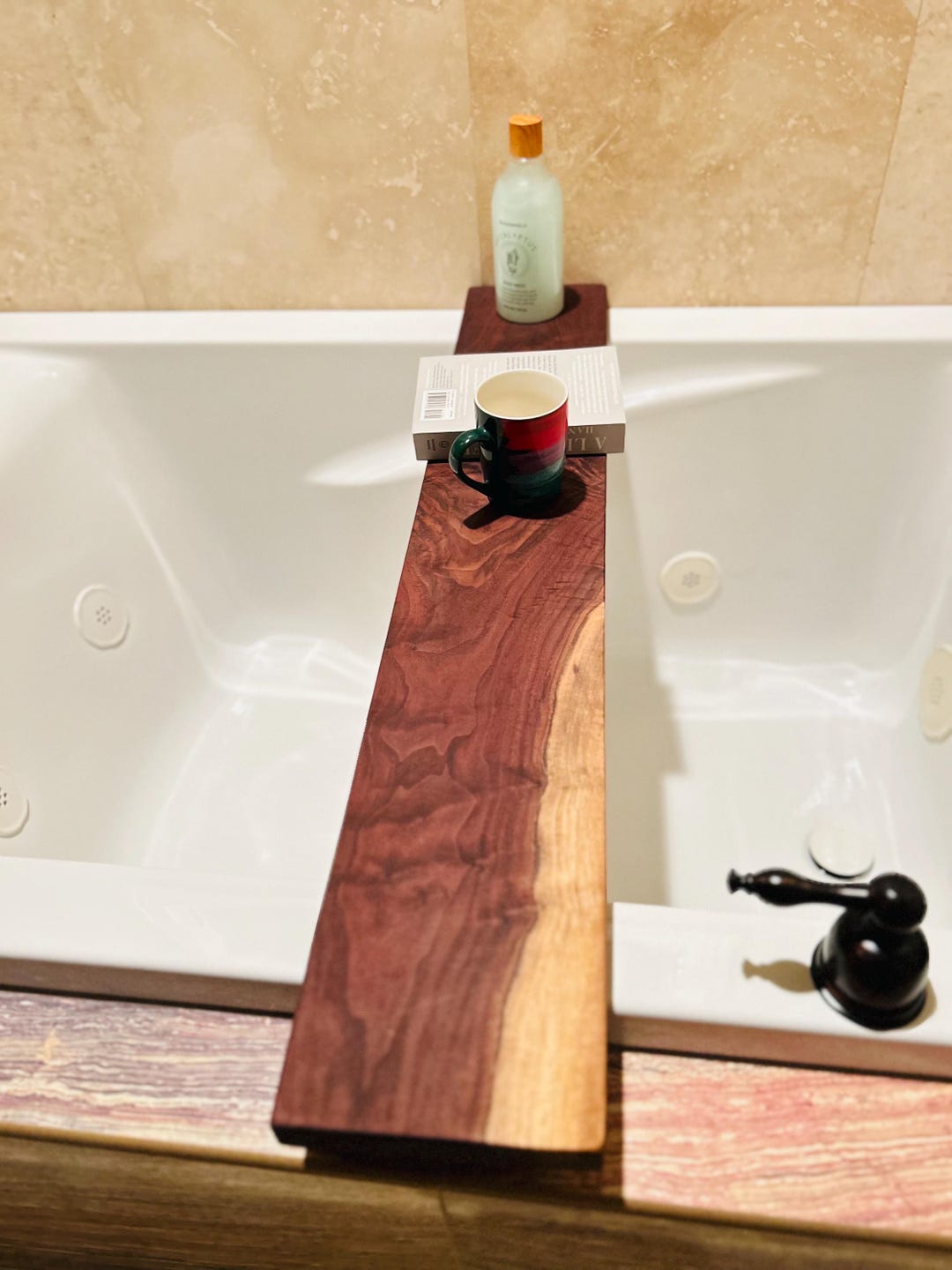 Walnut Wood Bathtub Caddy/tray for Baths - Etsy