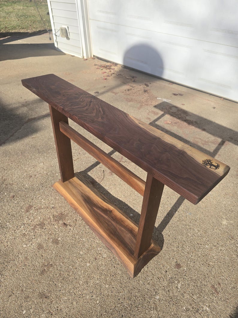 Solid Walnut End Table Living Room Furniture - Etsy