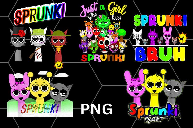 Sprunki Beats Png, Sprunki Team 5 File Png Download - Etsy