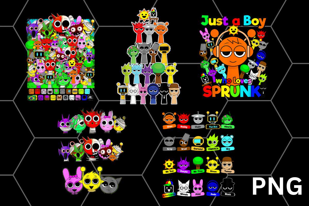 Sprunki Beats Png, Sprunki Team 5 File Png Download - Etsy