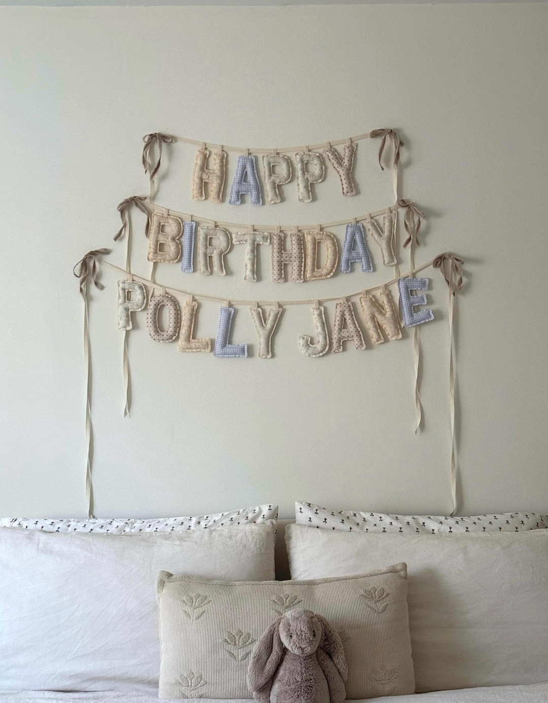 Happy Birthday Banner: Custom Handmade Birthday Sign, Hanging Party ...