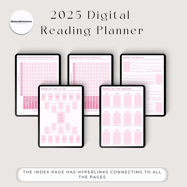 Digital Reading Journal: Book Log With Reading Challenges (ipad ...