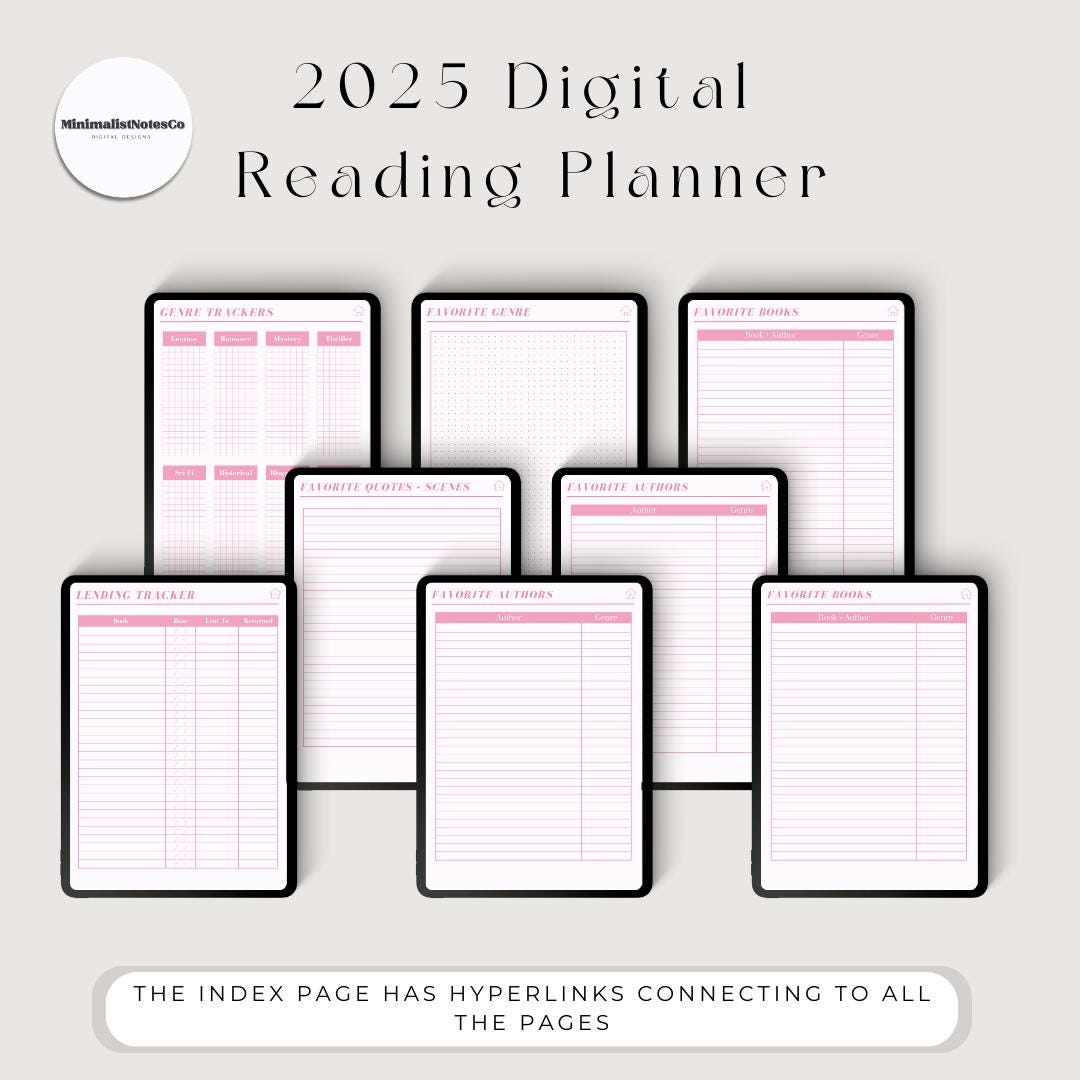 Digital Reading Journal: Book Log With Reading Challenges (ipad ...