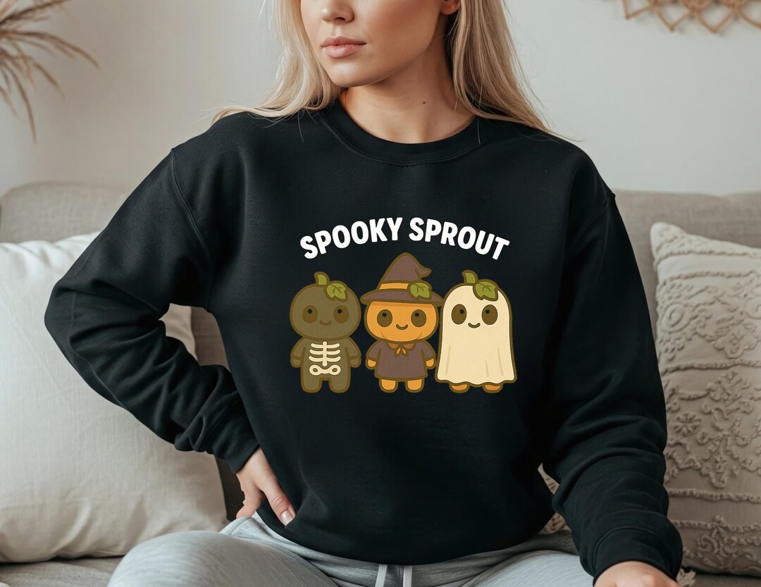Spooky Sprout Pumpkins Dressed up Trick or Treat, Retro Shirt Halloween ...