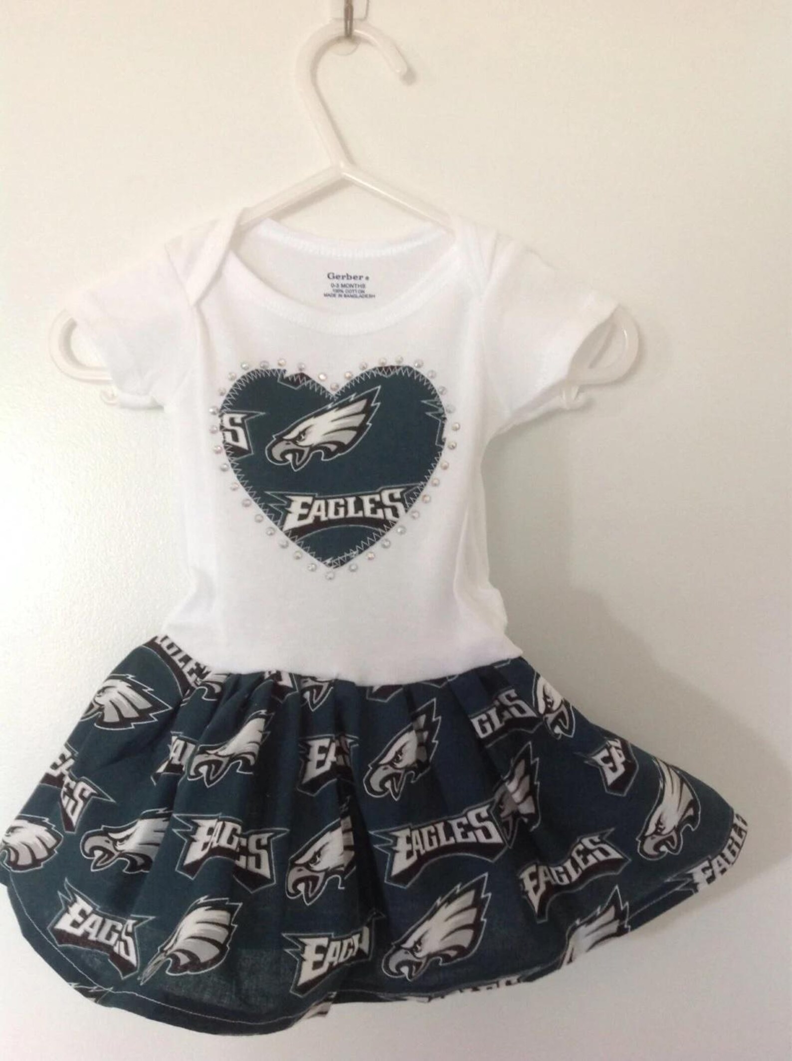 Custom Made Inspired Philadelphia Eagles Home Coming Infant Outfit With ...