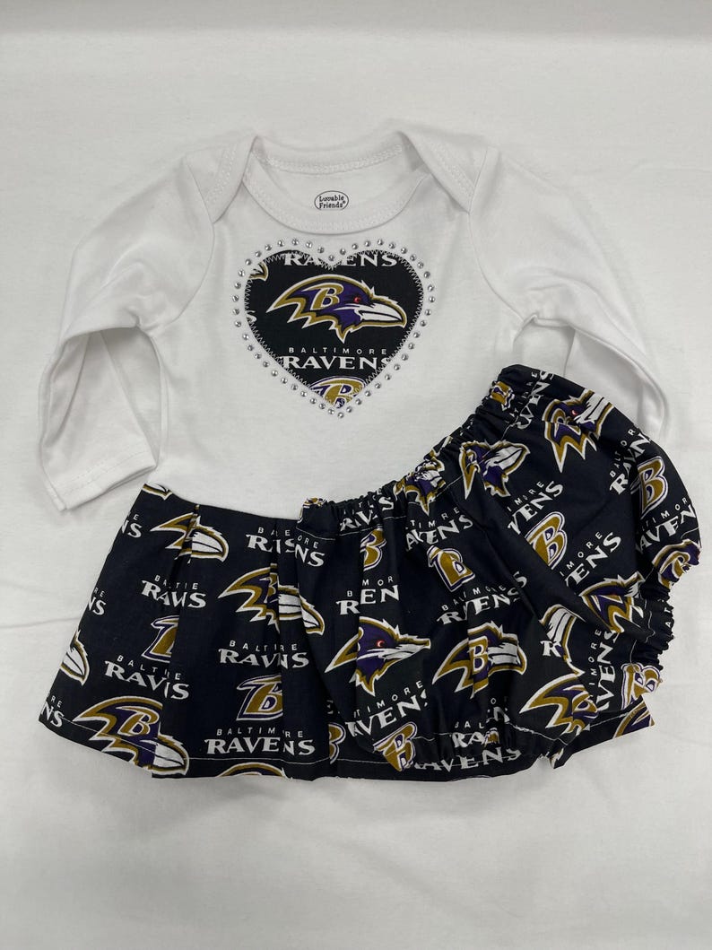 Custom Made Inspired Baltimore Ravens Infant Dress With or Without ...