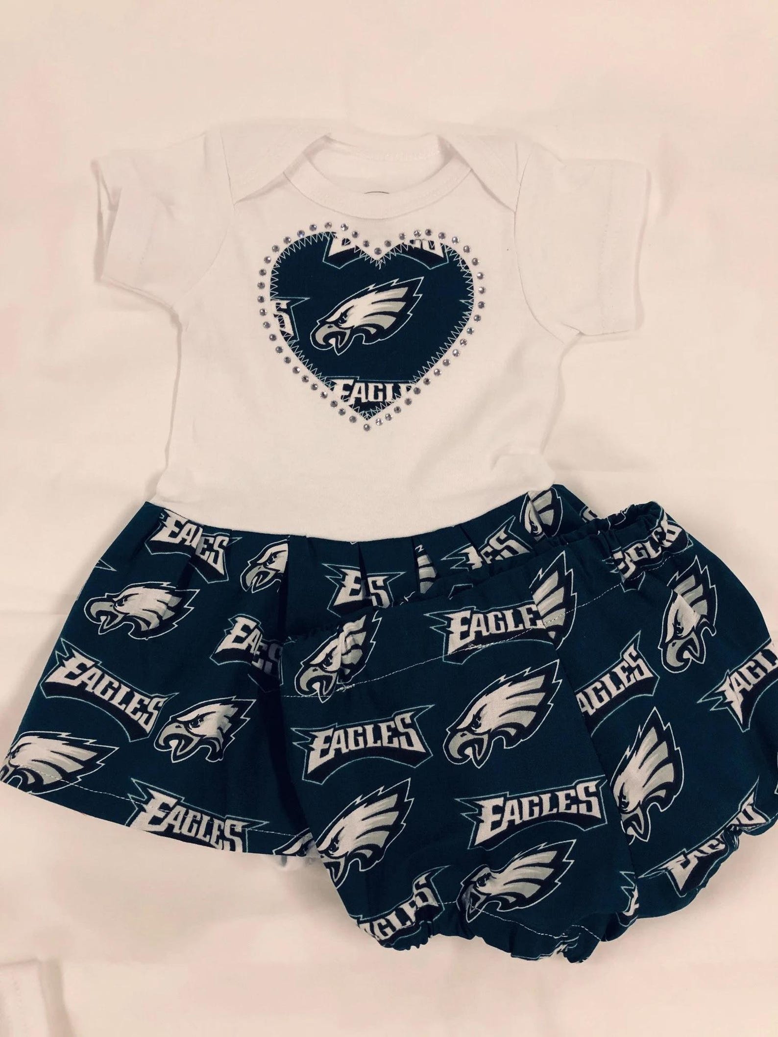Custom Made Inspired Philadelphia Eagles Home Coming Infant Outfit With ...