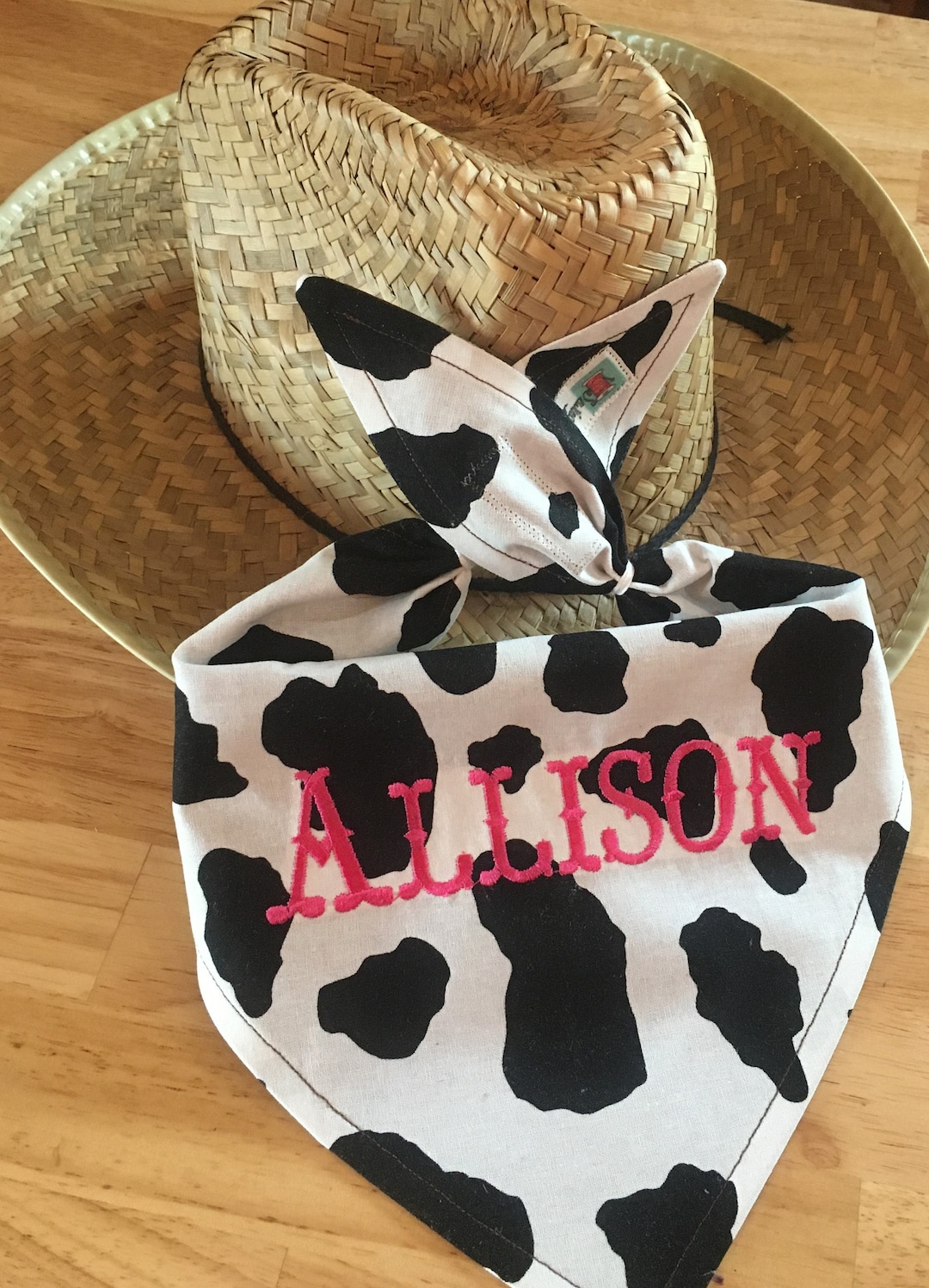 Personalized Name Cowboy/rodeo Bandana 1ST Bib/double-sided Bandana Bib ...