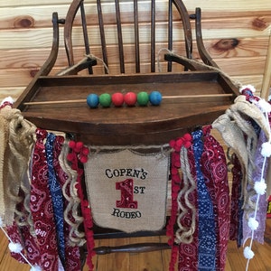 RODEO Back Number-personalized Cowboy-1st Birthday/rodeo Banner-high ...