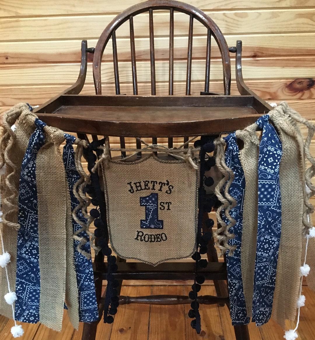 RODEO Back Number-personalized Cowboy-1st Birthday/rodeo Banner ...