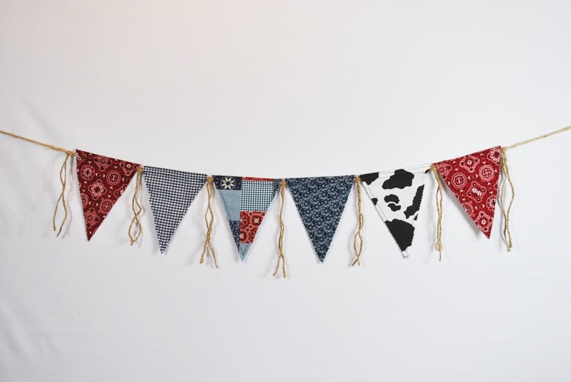 VAQUERO / RODEO Banderín Bandera de cumpleaños-Vaquero | Etsy