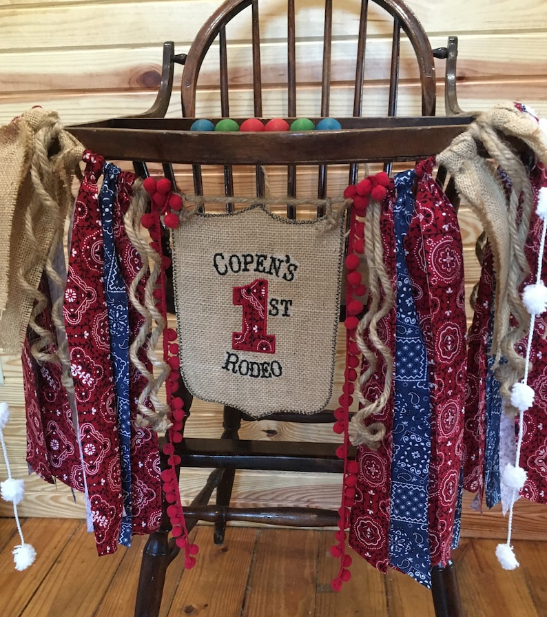 RODEO Back Number Cowboy My First Birthday Rodeo Banner-high - Etsy