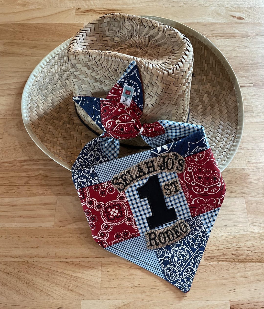 Personalized Cowboy 1st Birthday Bandana Bib: Rodeo Party Accessory - Etsy