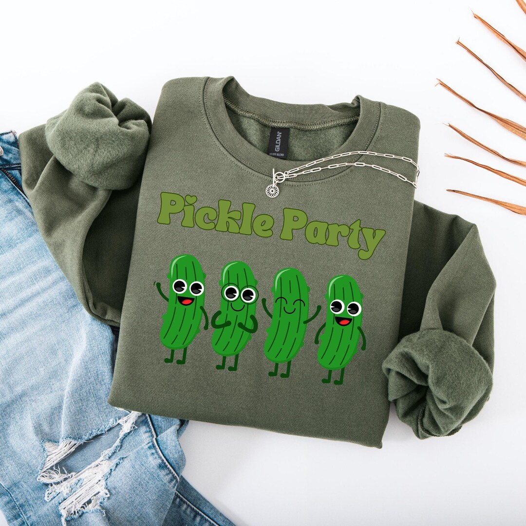 Funny Pickle Sweater, Pickle Lover Sweater, Fun Pickle Sweatshirt ...