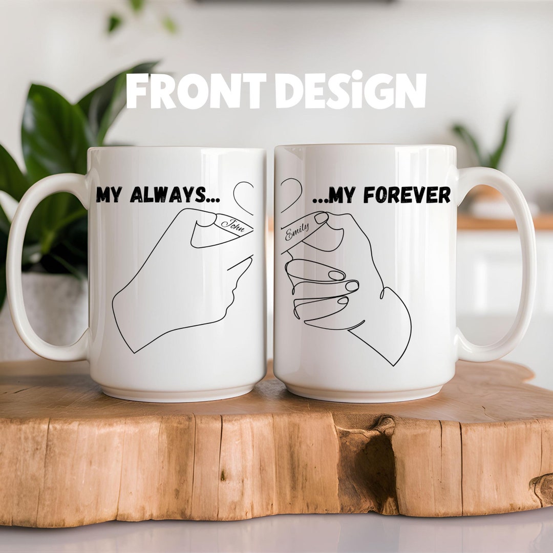 Custom Couple Coffee Mugs, Personalized Wedding Couple Mugs ...